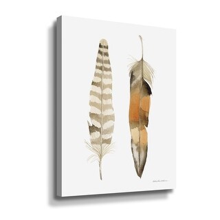 Natural Feathers II Gallery Wrapped Canvas - Bed Bath & Beyond - 34540731