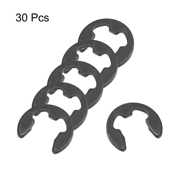 E-Clip Circlip 12mm External Retaining Shaft Ring Carbon Steel 30pcs ...