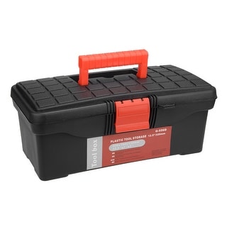 13-inch Tool Box Plastic Tool Box w Tray and Organizers Include ...