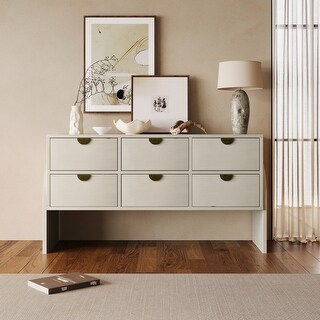 Console Table Dresser Sideboard Cabinet with 6 Large Drawers, Sofa ...