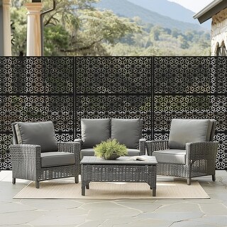 Outdoor Privacy Screen Metal Privacy Screen Panel Free Standing - 72*47 ...