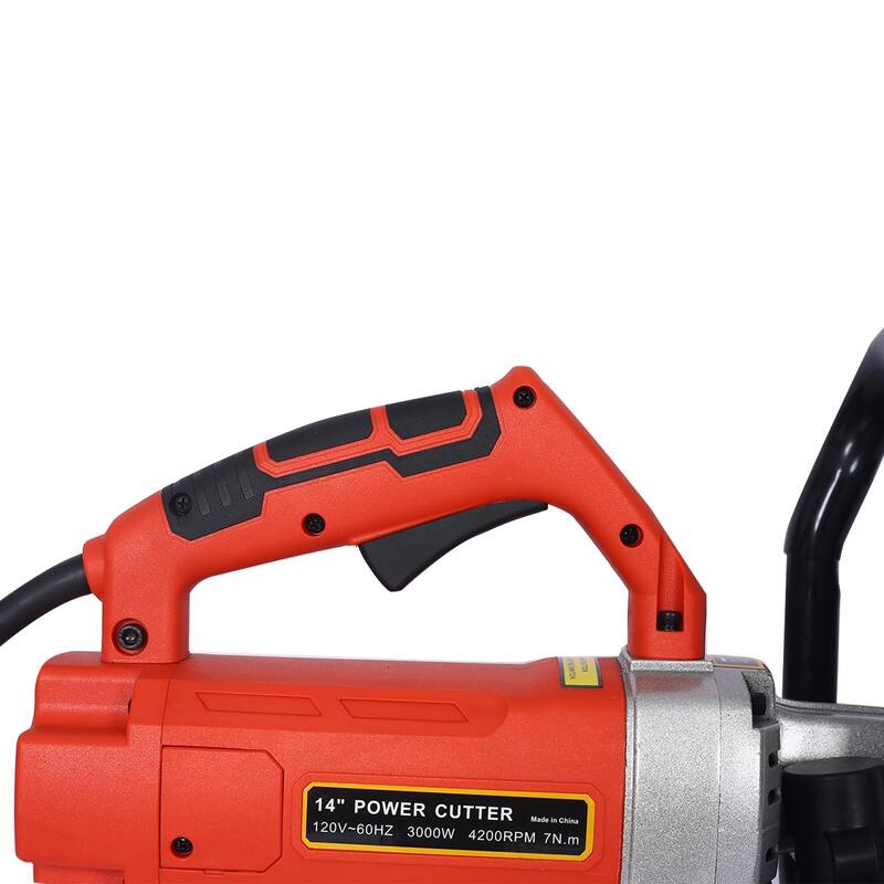 14" Cut Off Saw Wet/Dry Concrete Saw Cutter Guide Roller with Water ...