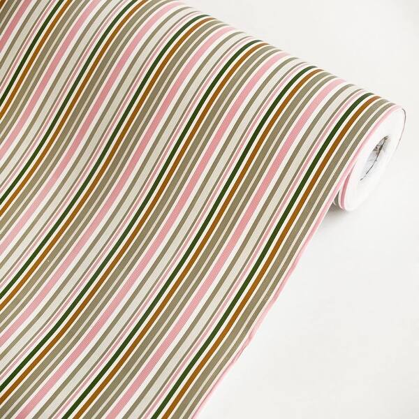 Colorful Stripe - Self-Adhesive Wallpaper Home Decor(Roll) - 17.7-Inch ...
