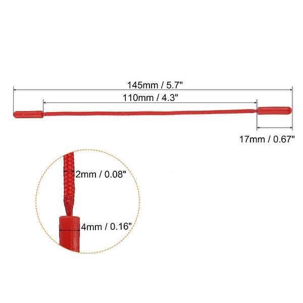 Zipper Pulls Extension Handle Cord, Finger Use Curve Puller Extender ...