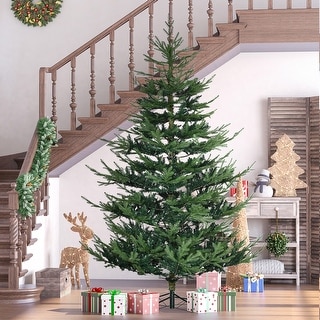 7.5-Foot Artificial Christmas Tree with Auto-Open Design and Realistic ...