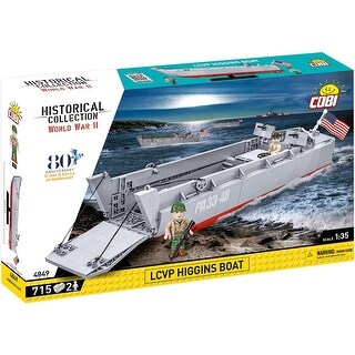 COBI Historical Collection WWII LCVP Higgins Boat, Toy for Kids - 715 ...
