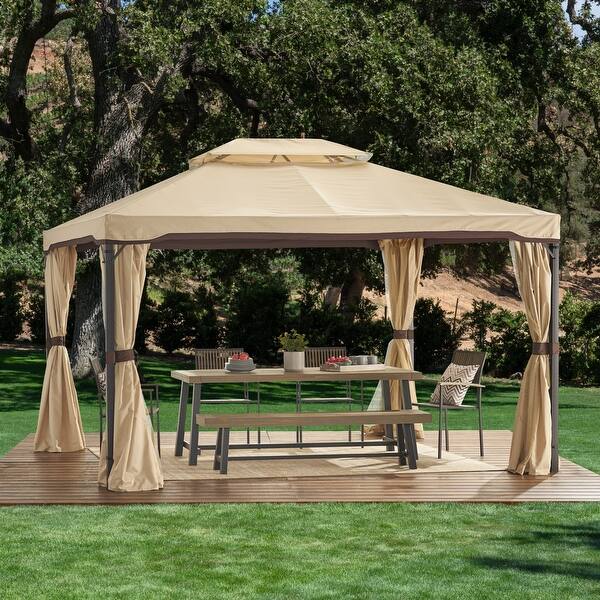 Skyline Outdoor Outdoor 10' x 12' Gazebo with Water Resistant Canopy by ...
