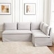 KINWELL Performance Fabric Down Fill Slipcover Dining Banquette - Bed ...