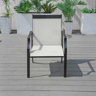 Set of 2 Textilene Single Fixed Chair - Bed Bath & Beyond - 42739687