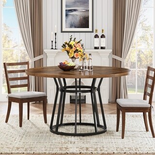 Round Dining Table Circle Kitchen Table for 4 People - N/A - Bed Bath ...
