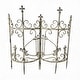 GDFStudio Peregrine 31" Iron Garden Fence Panel with Anti-Rust Coating ...