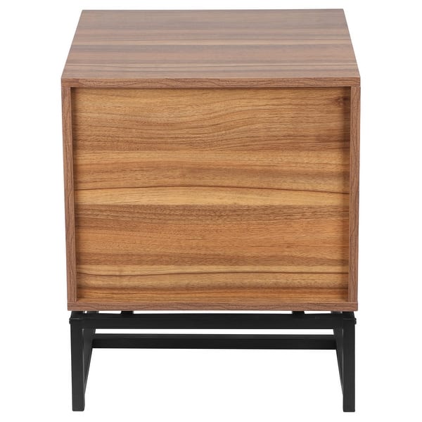 simple rustic bedside table