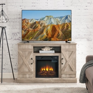 TV Stand with Fireplace Insert for 50" Screens - Bed Bath & Beyond ...