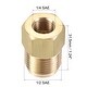Pipe fitting, 1/2 SAE Flare Male 1/4 SAE Female Thread, Tubing Adapter ...