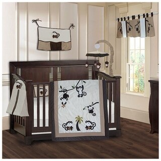 BabyFad Monkey 9 piece Boys' Baby Crib Bedding Set - Bed Bath & Beyond ...