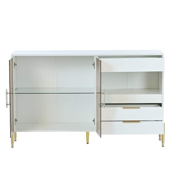 Light Luxury Modern Storage Cabinets Sideboard With Adjustable Shelves ...