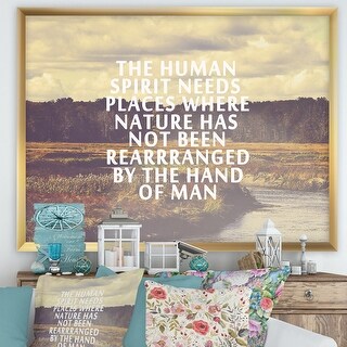Designart "The Human Spirit" Cottage Framed Art Print - Bed Bath ...