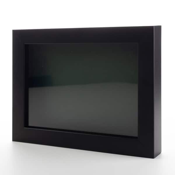 20x24 Shadow Box Frame Painted Black Real Wood with a Green AcidFree ...