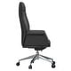 Summit Series High-Back Swivel Leather Office Desk Chair with Metal ...
