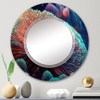 Designart 'In The Ocean' Printed Beach Wall Mirror - Bed Bath & Beyond ...