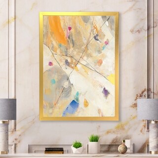 Designart "Spring Minimalist Confetti II" Modern & Contemporary Framed ...