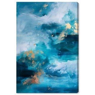 Aqua Tranquility Canvas Geode Wall Art by Art Remedy - Bed Bath ...