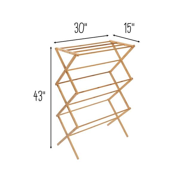 Collapsible Clothes Drying Rack,25-linear feet of drying space to dry ...