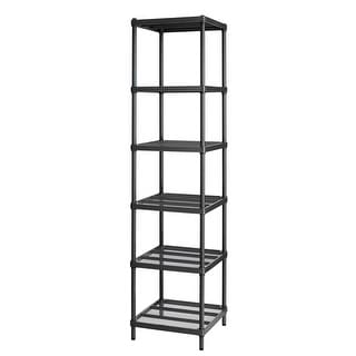 Design Ideas MeshWorks 6 Tier Tower Metal Storage Shelving Unit Rack ...
