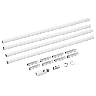 Threaded Extension Rod Kit, M10 Thread with Sloped Ceiling Adapter ...