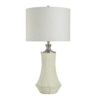 Rhythmic Cream Table Lamp - Brushed Antique Cream and Curved Body ...