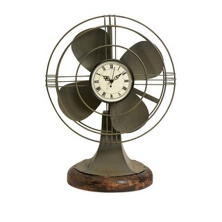 IMAX Home 84143 Thatcher Vintage Fan Clock - Bed Bath & Beyond - 16499516