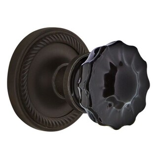 Nostalgic Warehouse Rope Solid Brass Rose Dummy Door Knob Set with ...