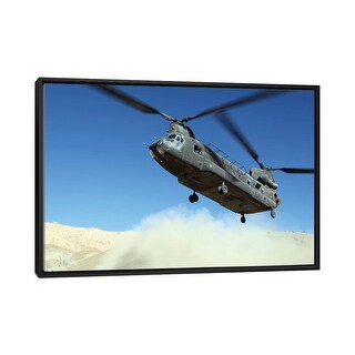 iCanvas "A CH-47 Chinook Prepares To Land" by Stocktrek Images Framed ...