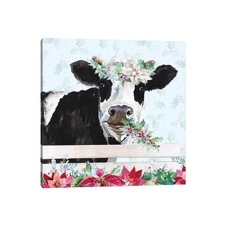 iCanvas "Holiday Crazy Cow" by Patricia Pinto Canvas Print - Bed Bath ...