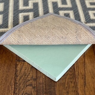 Prata Rug Pad - Freshest Green Luxury Rug Pad 6x9 - 6' X 9' - Bed Bath ...