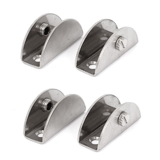 4pcs Adjustable Half Round Clips Clamps Shelf Bracket Fit 10-12mm Thick ...