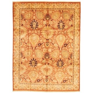 ECARPETGALLERY Hand-knotted Double Knot Copper Wool Rug - 8'1 x 10'3 ...