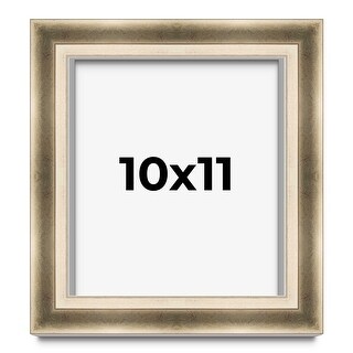 10x11 Shadow Box Frame Silver | 1.75 inches Deep Real Wood Traditional ...