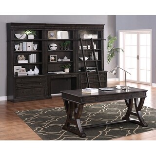 Fairview Home 8 Piece Modular Library Wall - 120W x 21D x 94H - Bed ...