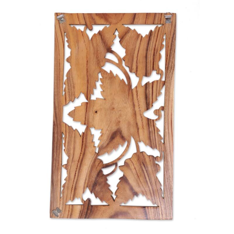 Novica Handmade Shoe Flowers Wood Relief Panel Bed Bath And Beyond