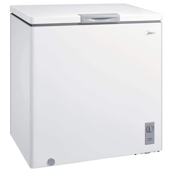 Midea 7.0 CF Chest Freezer Contour Design Interior LED Light Garage ...