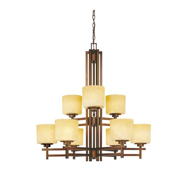 Dolan Designs 2812 Nine Light Two Tier Chandelier from the Roxbury ...