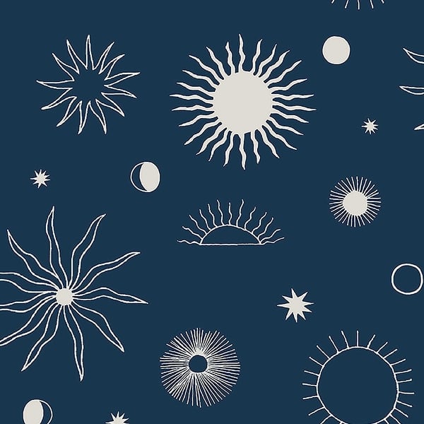 Elana Gabrielle Sun Phases Baltic Peel & Stick Wallpaper - 20.5 in. W x ...