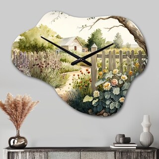 Designart - Farm Fresh Garden II - Farm Large Wall Clock in ...