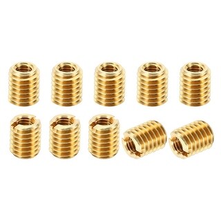 Brass Threaded Repair Insert Nut, 10Pcs Reducing Nut Reducer Screw 6mm ...