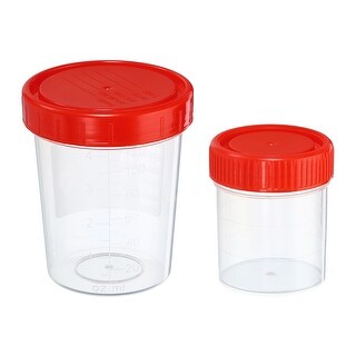 60mL 120mL Sample Cups Sample Containers Leak Proof Screw Cap for Lab ...