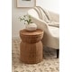 Kate and Laurel Thatch Rattan Side Table - 17x17x21 - Bed Bath & Beyond ...