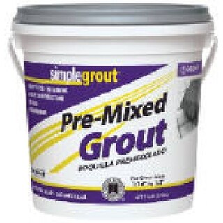 Custom Building Products Pre-Mixed Grout 1 Gallon, Haystack - Bed Bath ...