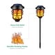 Solar Lights Metal Flickering Flame Solar Torches Lights Waterproof ...