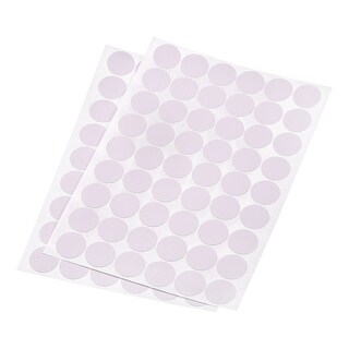21mm Dia PVC Adhesive Screw Hole Cover Stickers 6 Sheet/324pcs - White ...